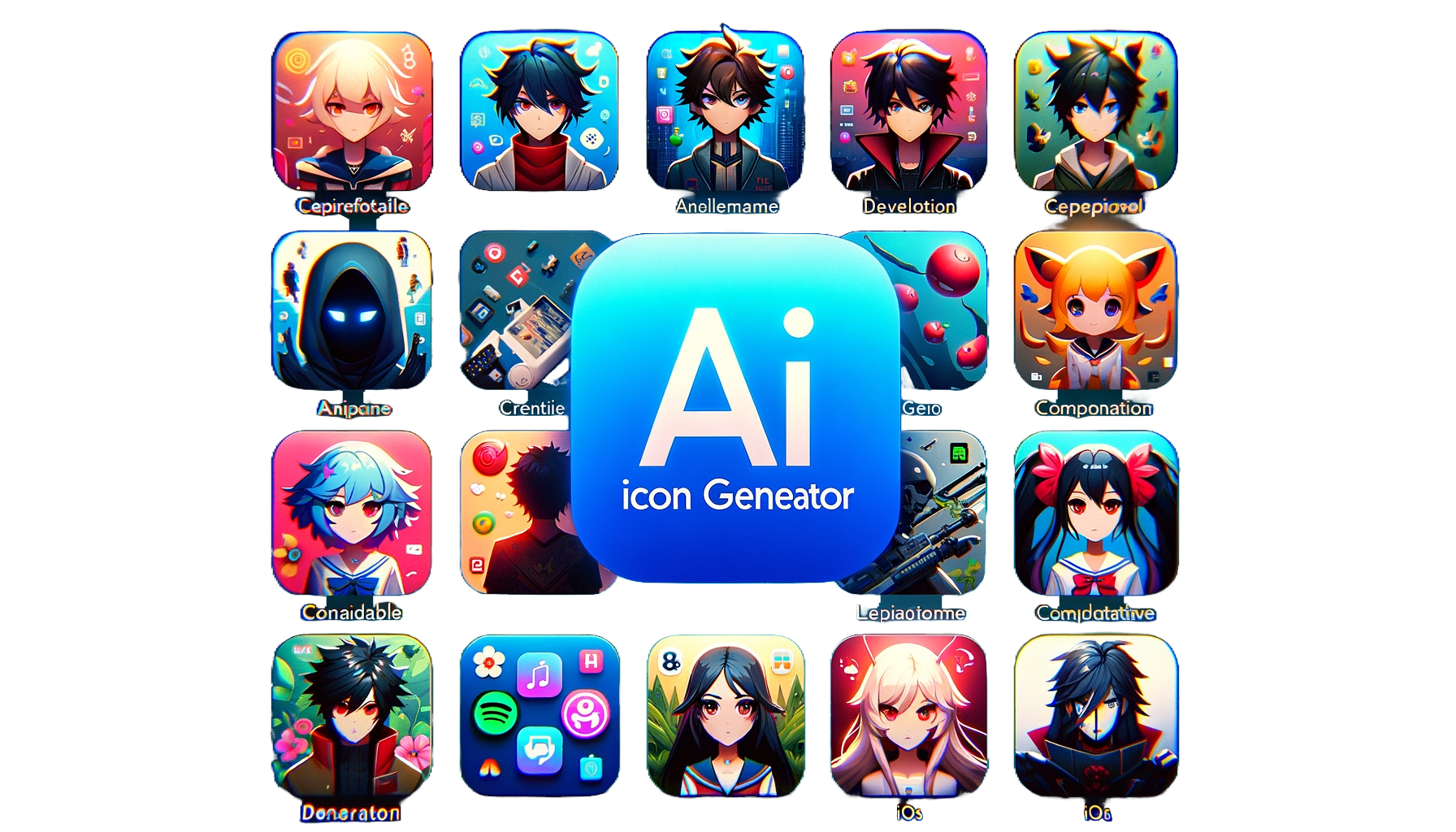 AI ICON Online - Generate your unique and beautiful icon Free